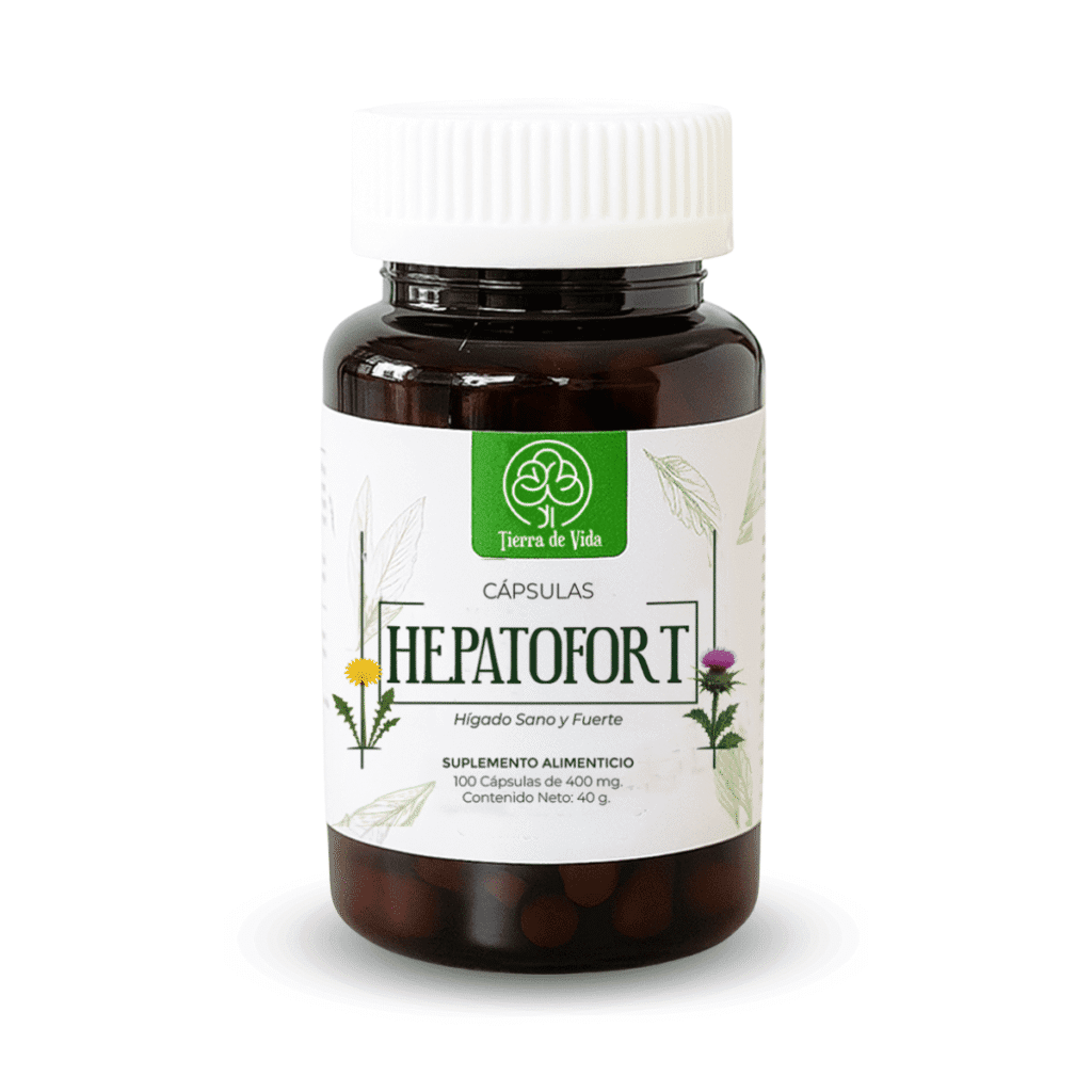 Hepatofort - 100 Cápsulas - para un Hígado Sano - Tierra de Vida